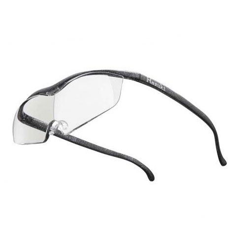 ハズキ ハズキルーペ ラージ クリアレンズ（ブラックグレー）1.32倍【正規品】 Hazuki ハズキラ-ジ1.32クリア-Bグレ返品種別B