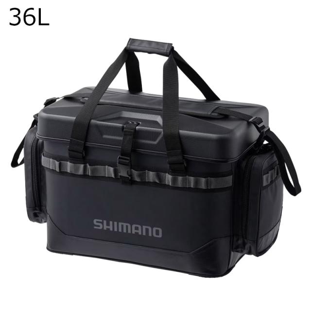 シマノ ロックショア タフタックルバッグ 36L (ブラック) ロックショアタフタックルバッグ36L返品種別A