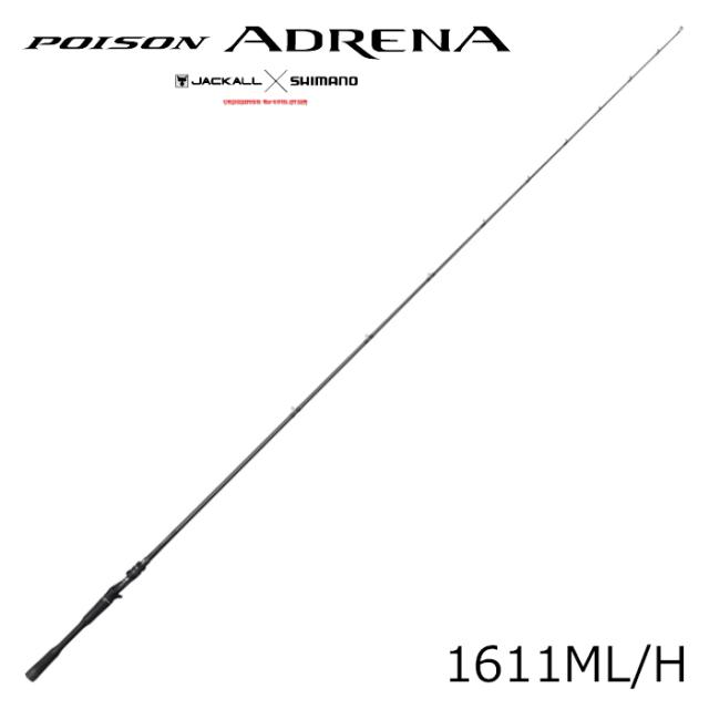 シマノ 24ポイズンアドレナ1611ML/H 24 ポイズンアドレナ 1611ML/HJACKALL×SHIMANO POISON ADRENA バスロッド[270993シマノ] 返品種別A