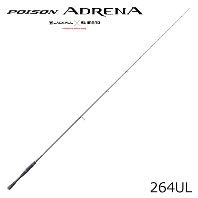 シマノ 24ポイズンアドレナ264UL 24 ポイズンアドレナ 264ULJACKALL×SHIMANO POISON ADRENA バスロッド[271020シマノ] 返品種別A
