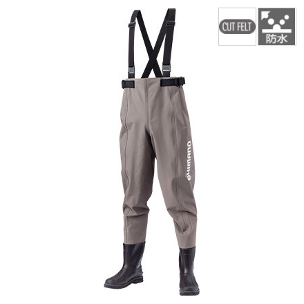 シマノ ハイパーウェーダー(ウエストハイ・カットフェルトソール) LLサイズ(スモークグレー) SHIMANO FF-051T 667458返品種別A
