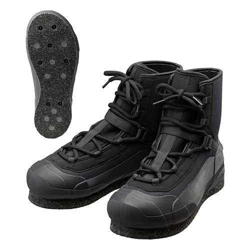 シマノ 812940 ロックショア ウェットブーツ カットラバーピンフェルト 25.0cm（ブラック）SHIMANO FS-010V[812940シマノ] 返品種別A