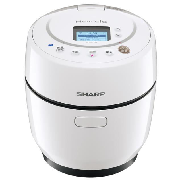 シャープ KN-HW10G-W 水なし自動調理鍋　1.0L　ホワイト系SHARP　ヘルシオホットクック[KNHW10GW] 返品種別A