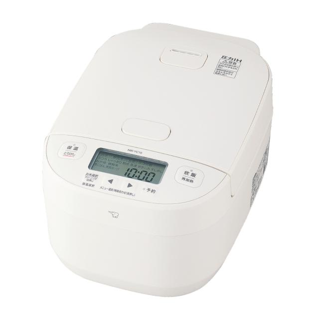 象印 NW-YC10-WA 圧力IH炊飯ジャー（5.5合炊き）　ホワイトZOJIRUSHI　極め炊き[NWYC10WA] 返品種別A