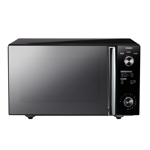 ツインバード DR-D278B ミラーガラスフラット電子レンジ　20L　ブラックTWINBIRD[DRD278B] 返品種別A