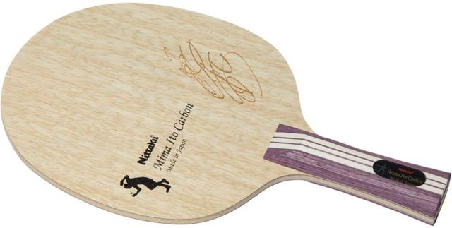 ニッタク NT-NC0467 卓球 シェークラケット Nittaku 伊藤美誠カーボン グリップ形状：FL（フレア）[NTNC0467] 返品種別A