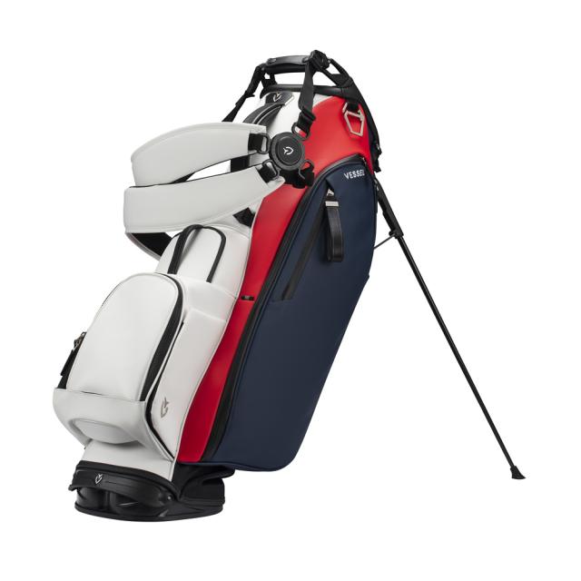 ベゼル PLAYER 5.0 Stand キャディバッグ ダブルストラップ（USA・8.5型・47インチクラブ対応） VESSEL GOLF VSL-PLY5.0-USA-W返品種別A