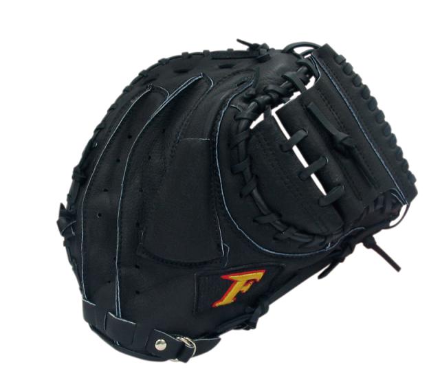 サクライ貿易 CM-4261 軟式野球用 キャッチャーミット（ブラック）FALCON ファルコン[CM4261サクライ] 返品種別A