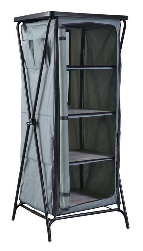 東谷 OLC-628GY フォールディングキャビネット4段(グレイ)[OLC628GY] 返品種別A