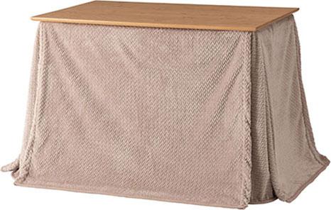 東谷 KK-601BE ダイニング用こたつ布団（247×202cm　ベージュ）【暖房器具】AZUMAYA[KK601BE] 返品種別A