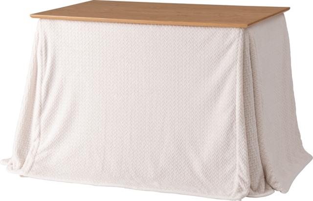 東谷 KK-601IV ダイニング用こたつ布団（247×202cm　アイボリー）【暖房器具】AZUMAYA[KK601IV] 返品種別A