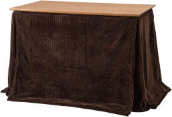 東谷 KK-601BR ダイニング用こたつ布団（247×202cm　ブラウン）【暖房器具】AZUMAYA[KK601BR] 返品種別A