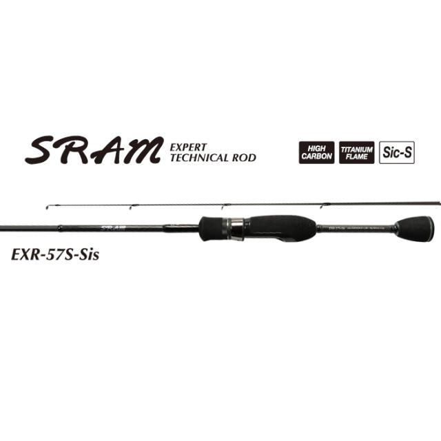 TICT SRAM アジングロッド 5.7ft ソリッドティップ 2ピース EXR-57S-Sis返品種別A