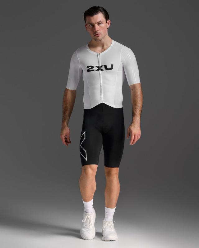 2XU MT7393D-BLK-WHT-S トライアスロンスーツ MT7393d-BLK-WHT Light Speedreactsleevedtrisuit - Blk-wht [メンズ]（サイズ：S）[MT7393DBLKWHTS] 返品種別A