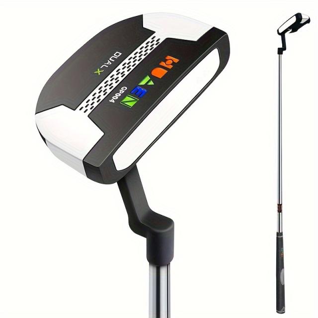 右利き用ゴルフパター ヘッドカバー付き｜高精度スチールシャフト採用で安定したパッティングをサポート｜初心者から上級者まで使いやすい設計 練習用・コース用両対応