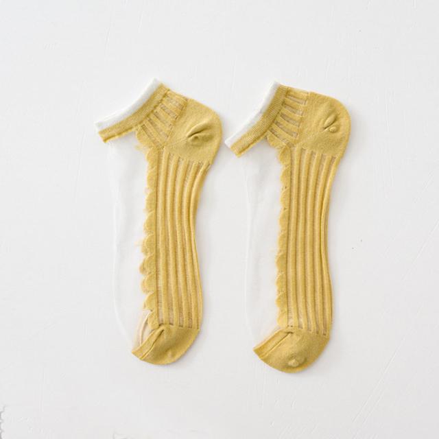 靴下 レディース くるぶしソックス 女性用 花柄 2足セット レース