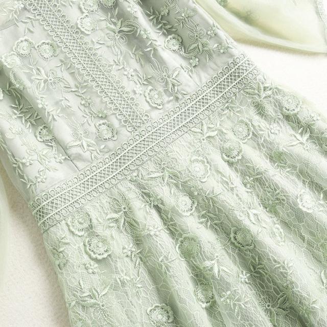 ワンピース レース 総レース パーティー OL 通勤 女子会 懇親会 ママ