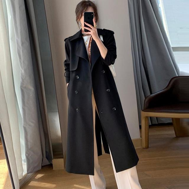 コート オーバーロング アウター オーバーコート レディース スプリングコート トレンチコート モカ 春秋 コート 長袖 ポケット マキシ丈 コート 通勤