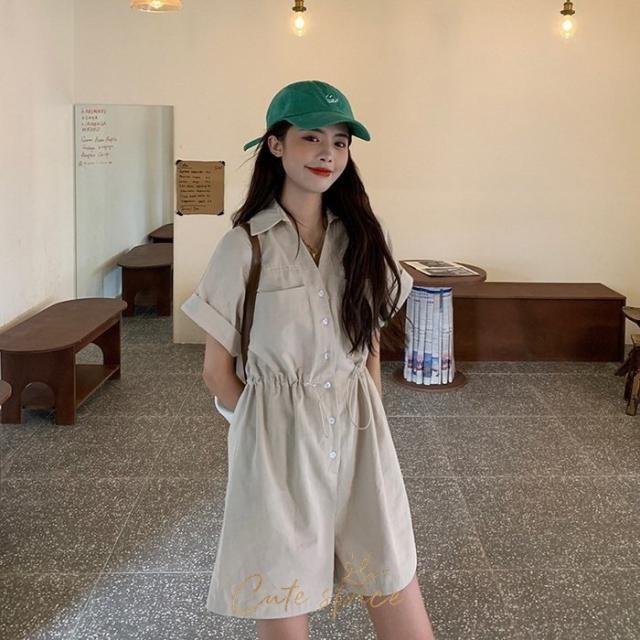 サロペット オーバーオール パンツ レディース 40代 春夏新作 ショット