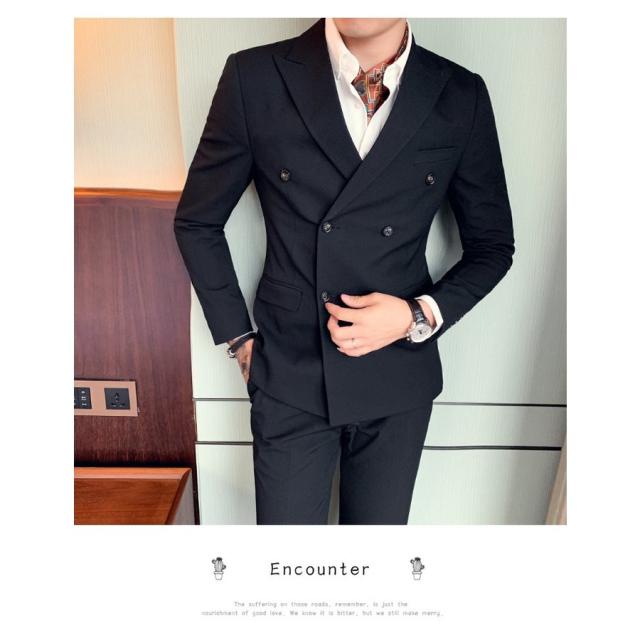 2021 ビジネススーツ メンズ スーツ 2ピース  カジュアルスーツ 通勤 春 夏 秋 冬