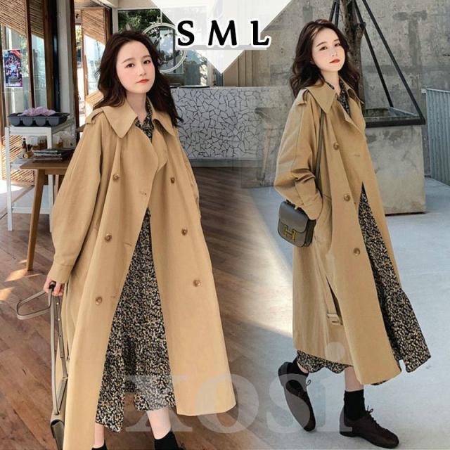 オルチャン コート レディース パーカー トレンチコート ロング 春 秋 カジュアル 着痩せ ゆったり 大きいサイズ ジャケット 春アウター 通勤 20代 30代 40代
