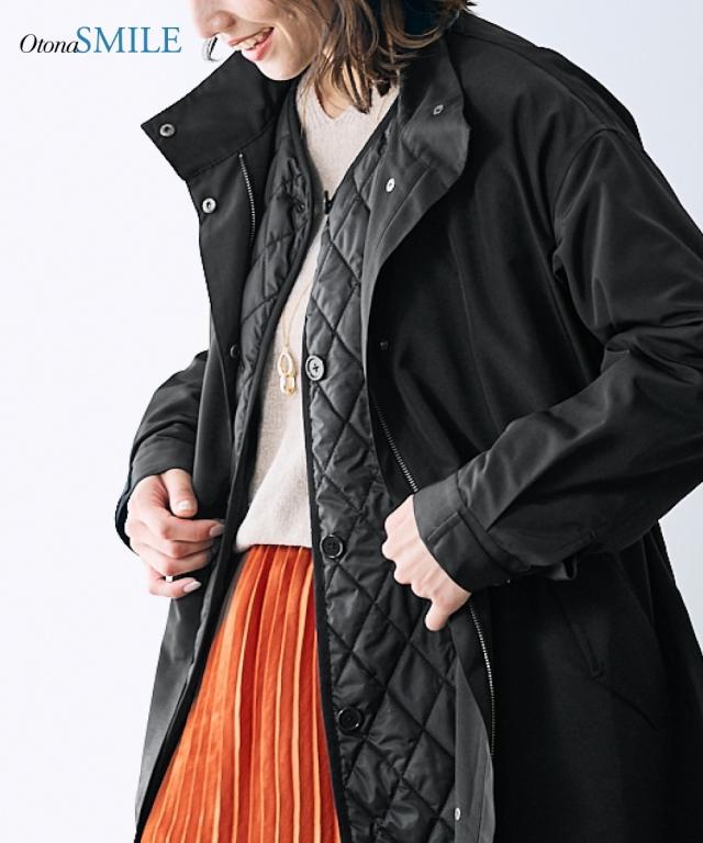コート 大きいサイズ レディース ライナー付3wayモッズ OtonaSMILE カーキ/黒 6L/8L/10L ニッセン nissenの通販はau PAY マーケット - ニッセン ...