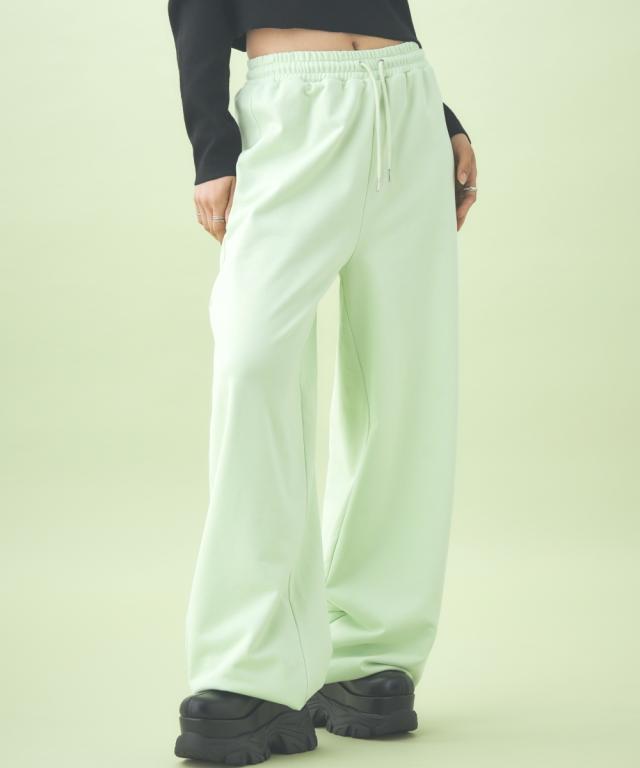 ワイドパンツ レディース スウェット パンツ  ゆったり 体型カバー 美脚 ボトムス ズボン M〜L/L〜LL/LL〜3L ニッセン nissen