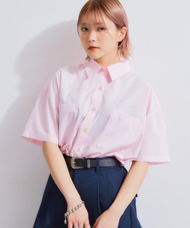 シャツ ブラウス レディース ルーズシルエット 半袖 M〜L ニッセン nissen