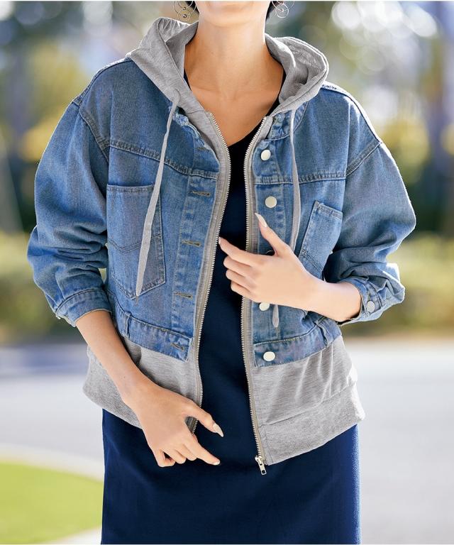 ジャケット アウター ドッキング デニム アトランダム M〜L ニッセン nissen