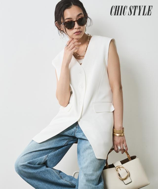 ベスト 大きいサイズ レディース オーバーサイズ 有 シックス タイル  重ね着 レイヤード 6L/8L/10L ニッセン nissen