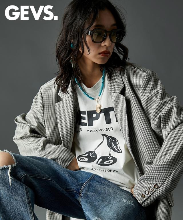 ジャケット アウター 大きいサイズ レディース ガン クラブ チェックオーバーサイズ 有 GEVS. 6L/8L/10L ニッセン nissen