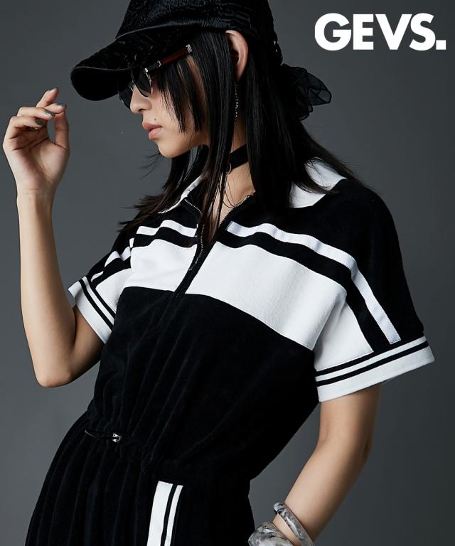 ワンピース ロング マキシ レディース フレンチスリーブポロシャツ GEVS. 夏 ひざ下 | 6L/8L/10L | ニッセン nissen