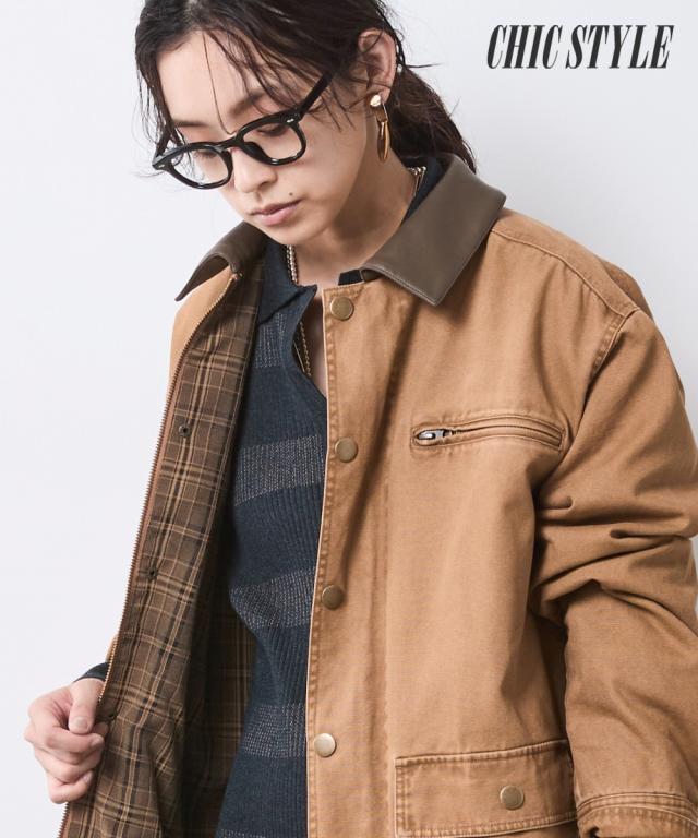 アウター レディース 綿100％ カバー オール シックスタイル 秋 | M〜5L | ニッセン nissen