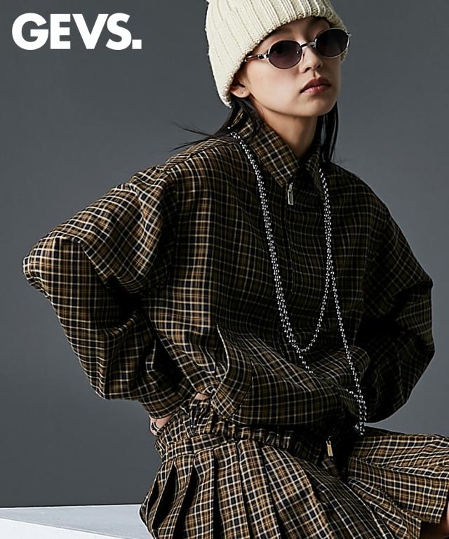 アウター レディース チェック ブルゾン GEVS. 春 秋 | 6L/8L/10L | ニッセン nissen