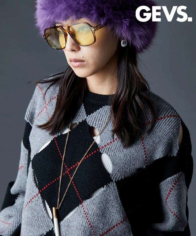 ニット セーター レディース オープンワークアーガイル プルオーバー GEVS. | 6L/8L/10L | ニッセン nissen