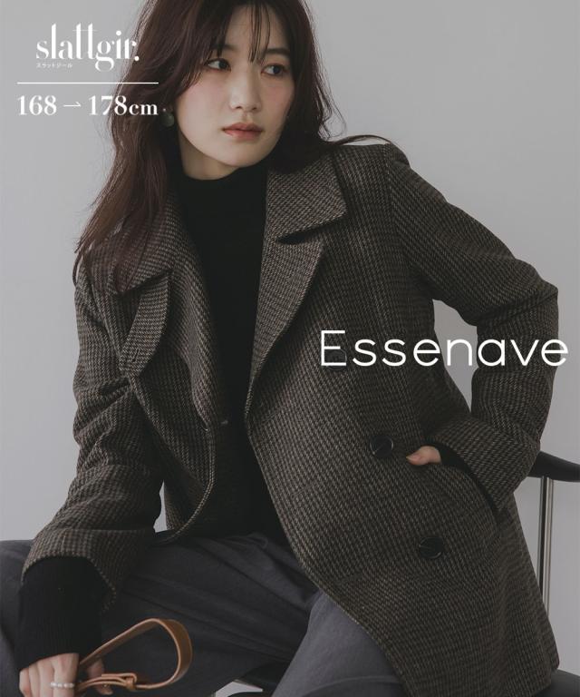 コート アウター トールサイズ レディース 高身長 ピー Essenave 冬 大きいサイズ | LL/3L | ニッセン nissen