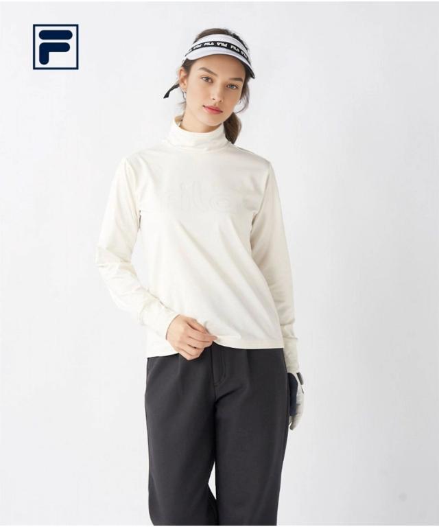 FILAGOLF スポーツウェア トップス レディース 裏起毛スムース 長袖 モックネック プルオーバー FILA GOLF 保温 UVカット 冬 | 4L/5L/6L | ニッセン nissen