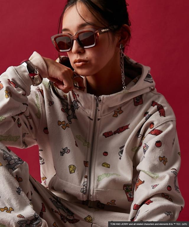 パーカー レディース TOM andトムとジェリー ジップアップフーディ GEVS. 冬 フーディ | 6L/8L/10L | ニッセン nissen