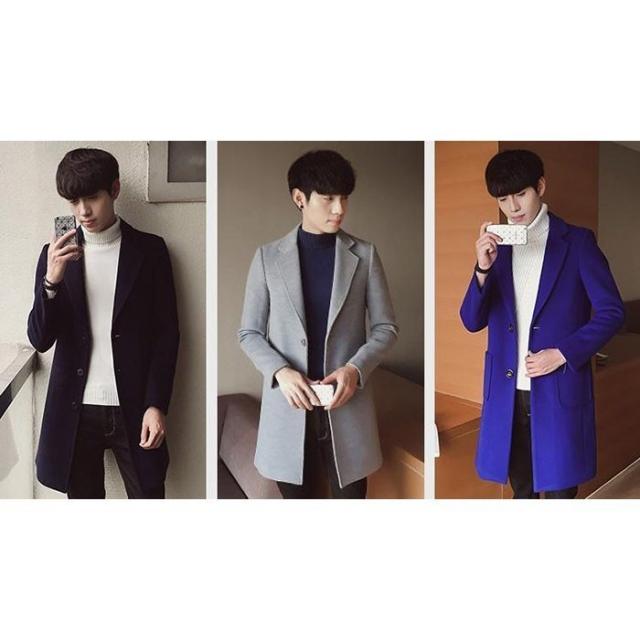 チェスターコート メンズ 大きいサイズ アウター 無地 トレンチコート