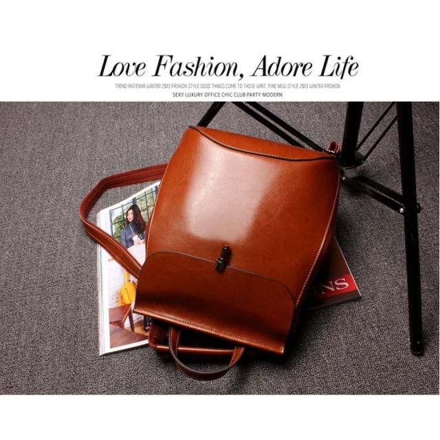 レザー リュックサック レディース 本革 光沢 ガールズ バックパック オイルレザー ディバッグ 3色 女性 通学 旅行 iPad、本など対応 プレゼント レザー リュックサック レディース 本革 光沢 ガールズ バックパック