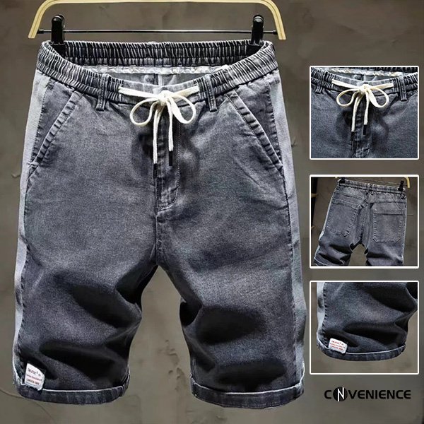 デニムパンツ メンズ 大きいサイズ 夏 ショートパンツ ハーフパンツ 五分丈 デニム ショーツ ジーンズ ゆったり おしゃれ カジュアル お兄系 ウエストゴム