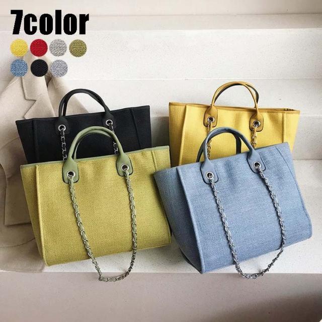 トートバッグ レディースバッグ サブバッグ キャンパスバッグ 通勤バッグ 帆布バッグ 手提げバッグ ショルダーバッグ 大きめ 2WAY 7色 韓国風 オシャレ