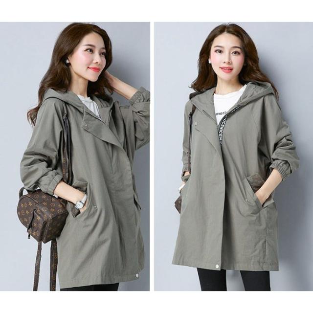 トレンチコート レディース スプリングコート チェスターコート ゆったり カジュアル アウター 無地 通勤通学 新作登場