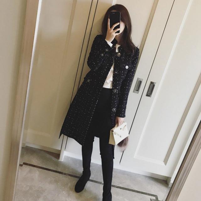 チェスターコート レディース 大きいサイズ ロング丈 秋冬アウター 無地 ラシャコート レディース ジャケット 通勤 2018秋冬新作