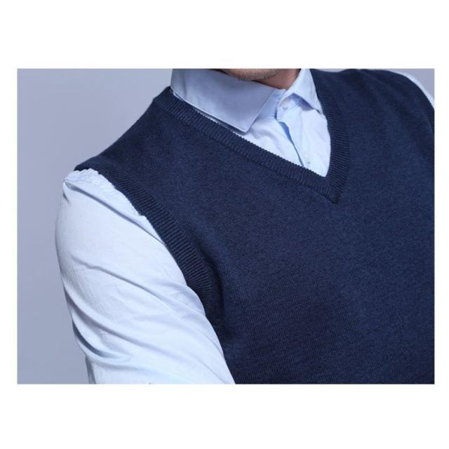 ニットベスト メンズ Vネック セーター ベスト 大きいサイズ インナー