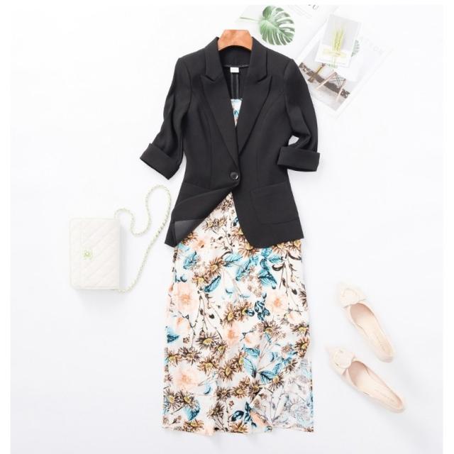 スーツ レディース ワンピーススーツ ビジネス テーラード レース ロング丈 オフィス 面接 就活 通勤 30代 40代 2点セット 入学式 ママ 卒業式 フォーマル 春夏