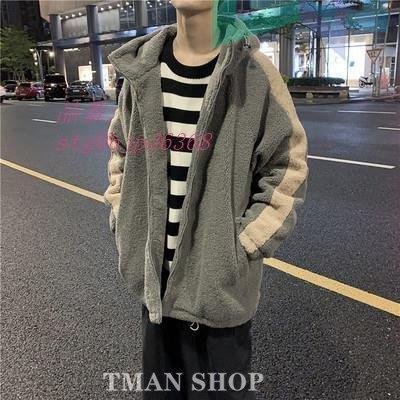 ムートンコート もこもこ 中綿コート 厚手 ふわふわ メンズ 裏起毛 裏