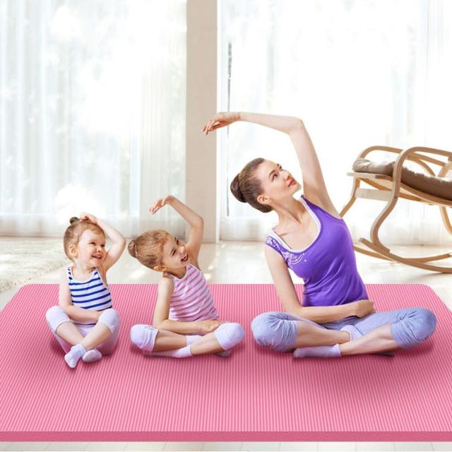 大きいサイズ ケース付き ヨガマット 大判 特大 15mm 15mm 幅広 バンド