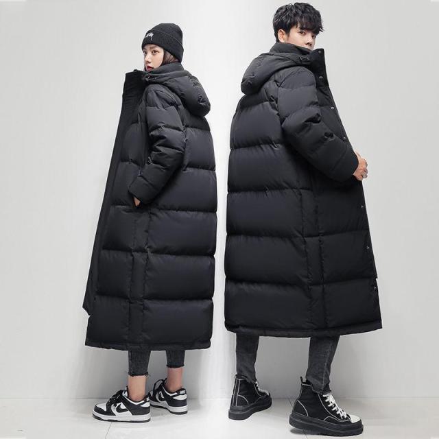 ダウンジャケット ビジネスコート アウトドアに欠けない防寒着 超長いダウンジャケット ユニセックス