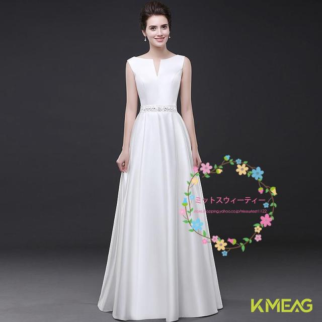 パーティードレス 結婚式 Aライン サテン ノースリーブ フォーマル 上品 レディース 卒業式 司会 カクテルドレス コンクール 40代 30代 20代 大きいサイズ